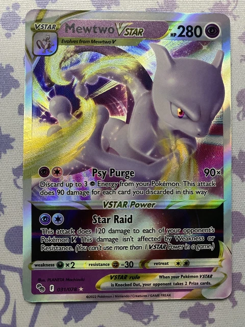 POKÉMON TCG MEWTWO VSTAR Pokemon Go 031/078 Holo Ultra Rare EUR 4,99 - PicClick DE
