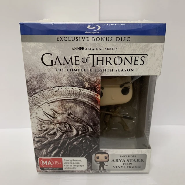 Game Of Thrones Complete Eighth 8 Season W Arya Stark Pop Vinyl Blu
