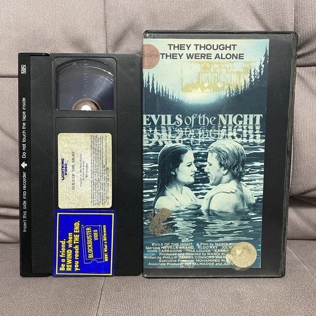 EVILS OF THE Night VHS 80's Cult Erotic Horror Plastic Clamshell ...