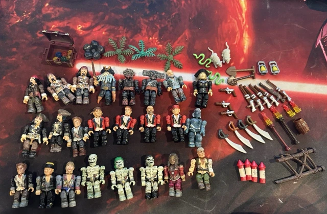 VINTAGE MEGA BLOKS Pirates of the Caribbean Minifigures & Accessories ...