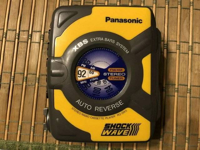 PANASONIC RQ-SW5 AM/FM SHOCKWAVE Extra Bass Auto Reverse Cassette ...