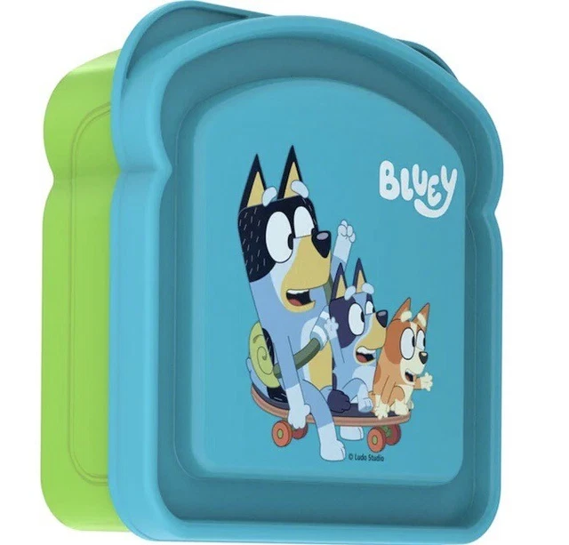 ZAK DESIGNS BLUEY Plastic Sandwich Container for Kids BPA Free £3.72 ...