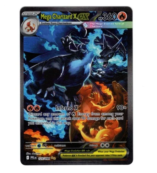 POKÉMON PHANTASMAL FLAMES Mega Charizard X EX SIR Special Illustration ...
