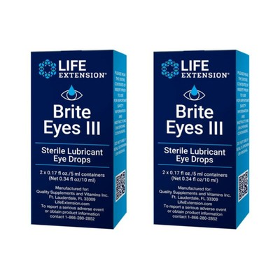 LIFE EXTENSION BRITE Eyes III, Sterile, Support Eye Comfort & eye ...