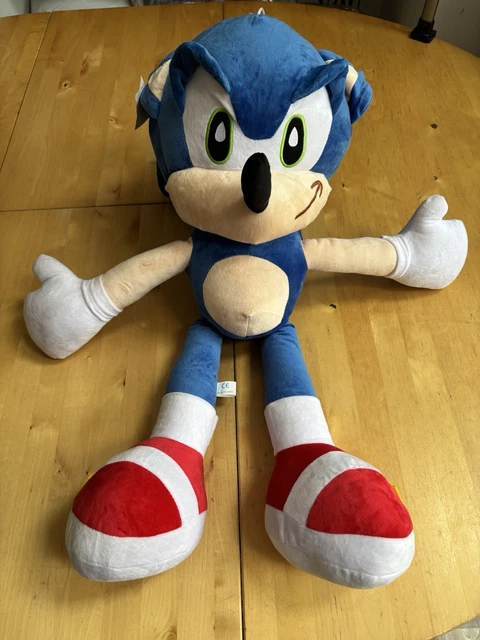 SONIC THE HEDGEHOG Large Plush Soft Sega Toy Teddy Approx 29” In Length ...