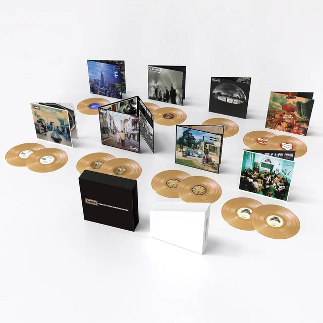 OASIS COMPLETE STUDIO Album Collection Limited Edition Box Set Gold ...