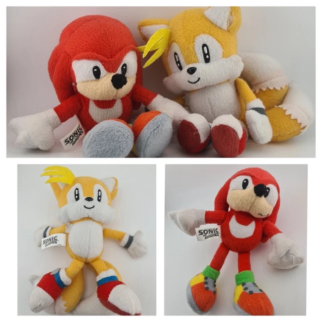SONIC THE HEDGEHOG Series Plush Soft Toy Set Knuckles & Tales Impact ...