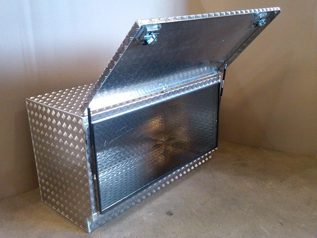 ALUMINIUM STORAGE BOX campervan motorhome caravan powder coated gloss ...