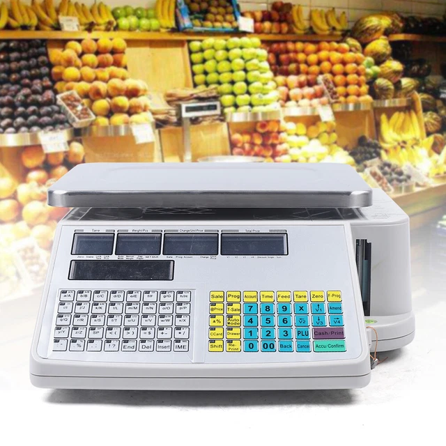 DIGITAL SCALE PRICE Computing Retail Meat Weigh Scale Label Printer ...