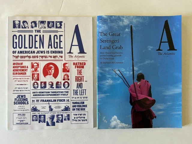 THE ATLANTIC MAGAZINE April & May 2024 | American Jews | Serengeti Land ...