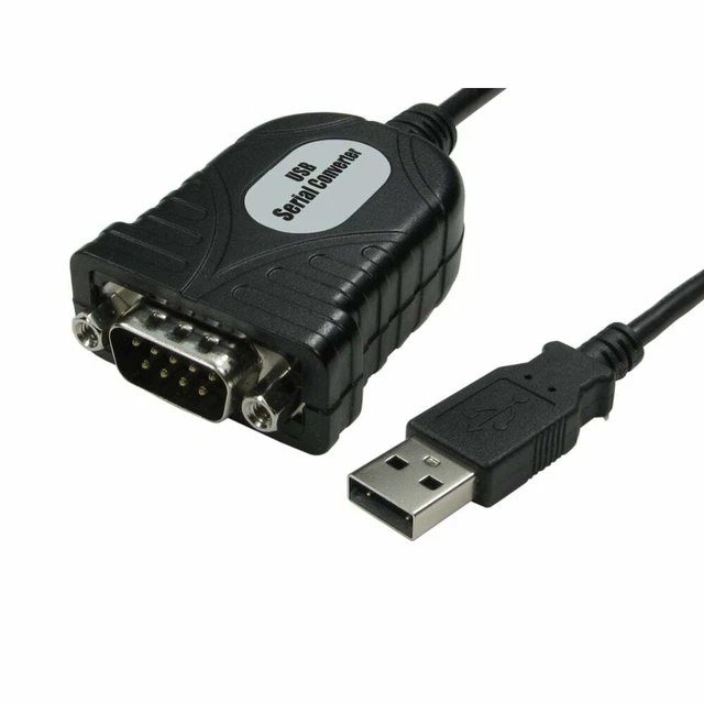 USB TO SERIAL RS232 DB9 D-Sub 9-pin Male (plug) Adapter Converter Lead ...