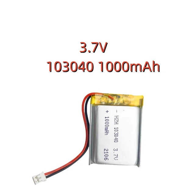 103450 AKKU ACCU Batterie Li-Ion LiPo Batterie 1000mAh 3,7V 7,4Wh PCB STECKER EUR 7,99 - PicClick DE