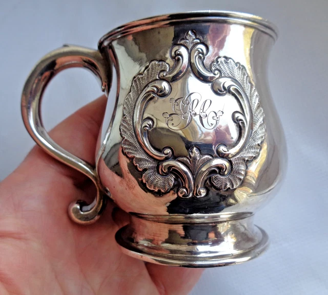 RARE GEORGE II Scottish Edinburgh 1735 Solid / Sterling Silver Mug ...