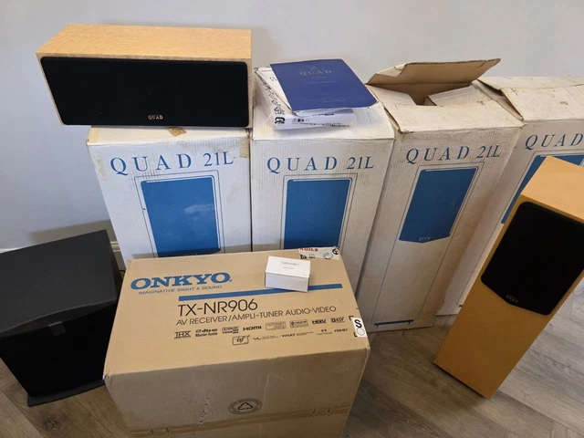 5.1 SURROUND SOUND Speakers: 4 X Quad 21L - 1 X Quad L Centre - 1 X KEF ...