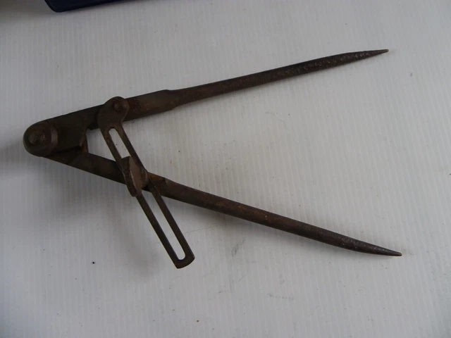 ANCIEN COMPAS DE charpentier tout acier MUTZIG FRANCE 22 cm EUR 10,00 ...