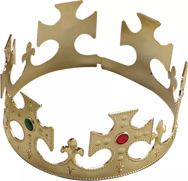 Gold Plastic Kings Crown Fancy Dress Accessory £6 87 Picclick Uk