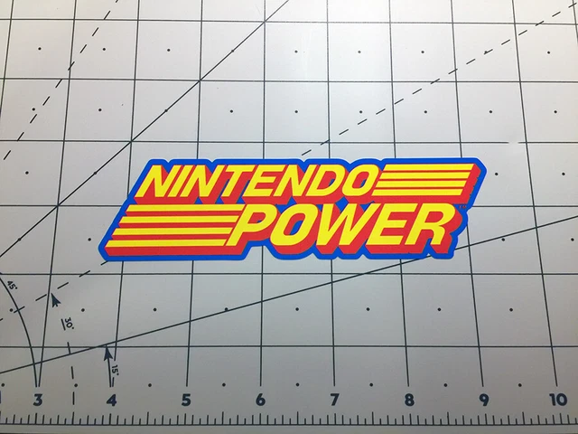 NINTENDO POWER VIDEO game magazine logo decal sticker 80s 90s Mario NES ...