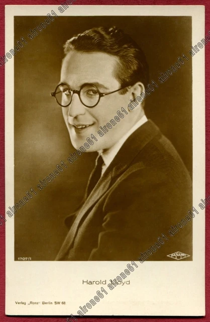HAROLD LLOYD 05 ATTORE ACTOR CINEMA MUTO SILENT MOVIE STAR Cartolina ...