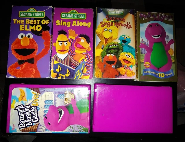 SESAME STREET & Barney - Lot Of 6 Vhs Tapes EUR 11,07 - PicClick FR