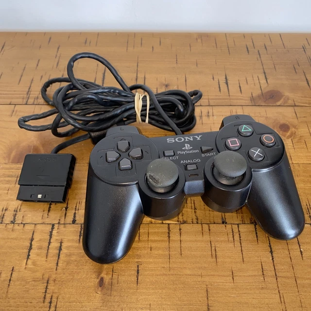 OFFICIAL SONY PS2 Playstation 2 Wired Controller Genuine Black ...