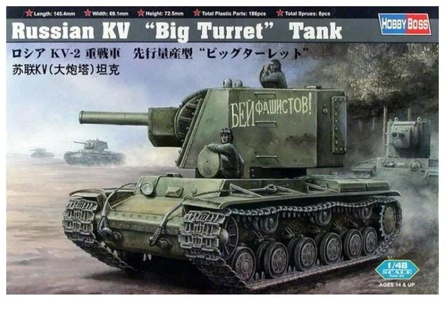 HOBBY BOSS RUSSIAN KV Big Turret Tank EUR 16,50 - PicClick DE