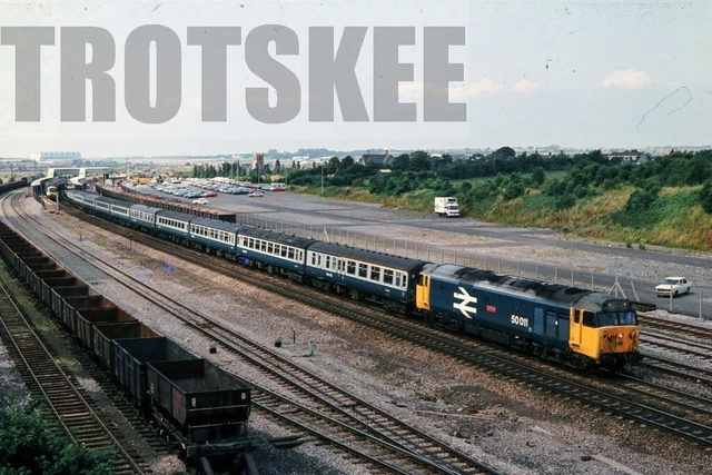 35MM SLIDE BR British Rail Diesel Loco Class 50 50011 Bristol Parkway ...