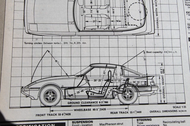 ORIGINAL 1982 MAZDA RX-7 Autocar magazine road test (folded) £5.00 ...