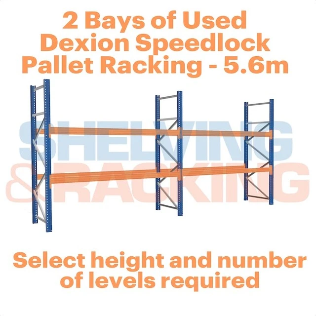 2 BAYS USED Dexion Speedlock Pallet Racking £507.00 - PicClick UK