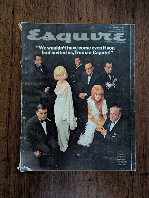 RARE DEC 1967 ESQUIRE - SHARON TATE CHER, CAPOTE, WARHOL, BERGEN "The ...