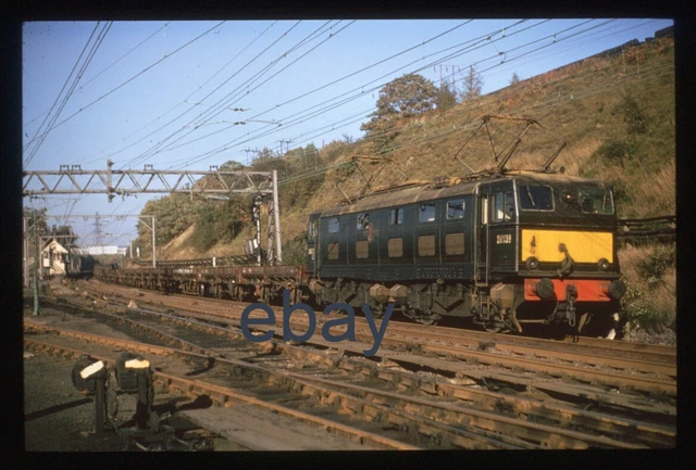 35MM SLIDE - DC EM1 - 26039 w/ flat wagons for Samuel Taylors at ...