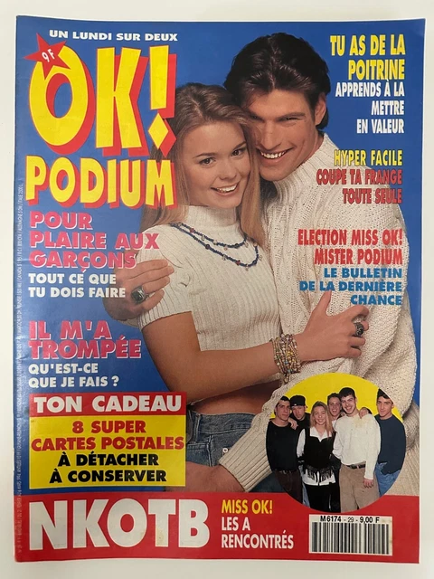 MAGAZINE OK! PODIUM n°29, New Kids on the Block, Kate Moss, Arthur EUR ...