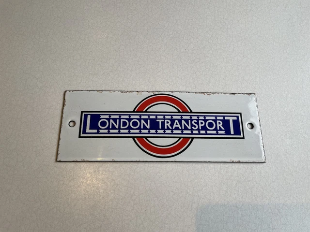 LONDON TRANSPORT 1930S/40S ENAMEL BUS STOP TIMETABLE HEADER £275.00 ...
