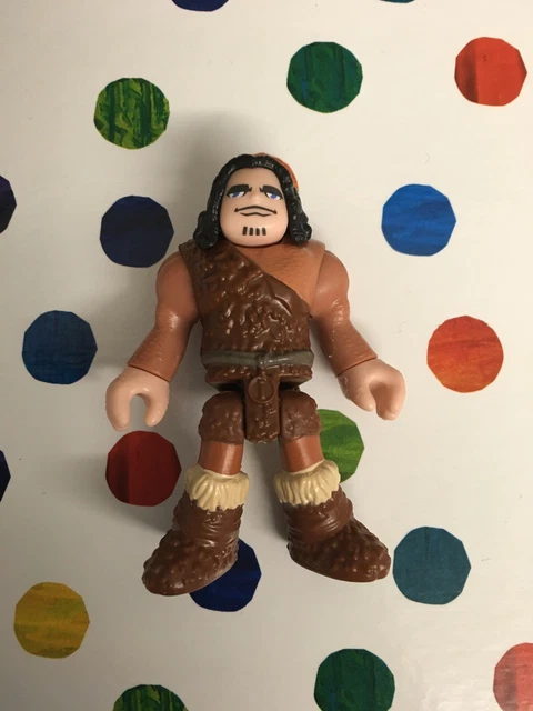 IMAGINEXT CAVEMAN GIANT Neanderthal Figure Black Hair Ultra T Rex ...