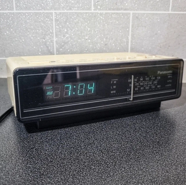 PANASONIC RADIO ALARM Clock RC-65LBE, FM, MW, Vintage Rare, Retro ...