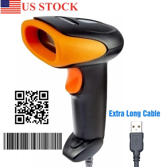 HANDHELD USB WIRED 1D QR 2D Barcode Scanner Code Reader F. Mac Windows ...