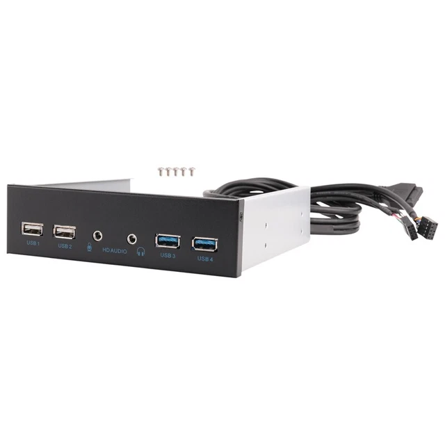 5.25 INCH DESKTOP Pc Case Internal Front Panel Usb Hub 2 Ports Usb 3.0 ...