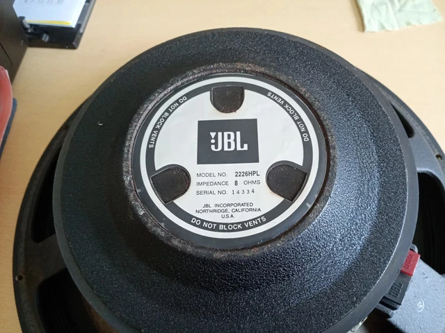 JBL 2226HPL 15 Inch Driver 8 Ohm £26.70 - PicClick UK