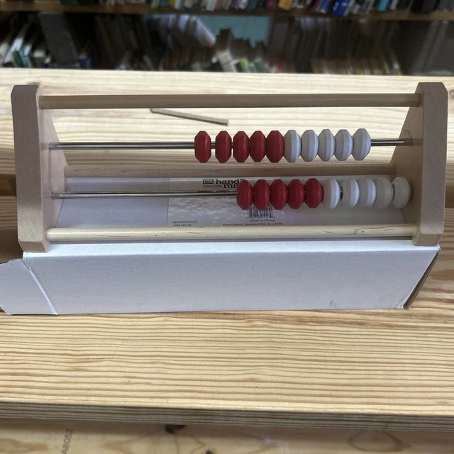 ABACUS INDIVIDUAL MATH Counting Frame 20 Bead Wood Math Hand2mind ...