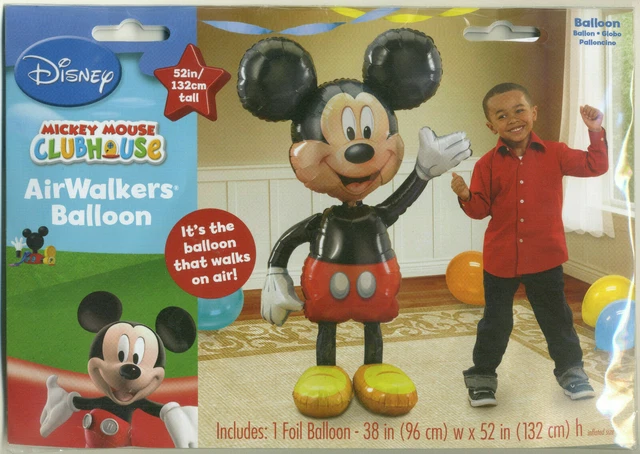 DISNEY MICKEY MOUSE Real Life Size Air Walker Foil Balloon Mickey Club ...
