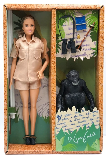 + BARBIE-HCB82 DR. Jane Goodall Primate Researcher-Signature Collection ...