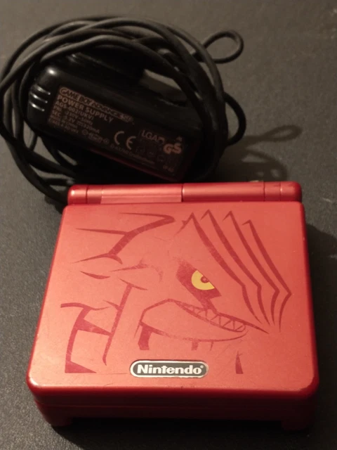 NINTENDO GAMEBOY ADVANCE sp console Pokemon Ruby Groudon edition ...