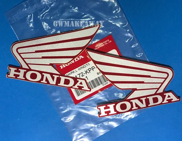 HONDA WING LOGO Vinyl Decal Gas Tank bike Sticker Motorcycle 90MM ...