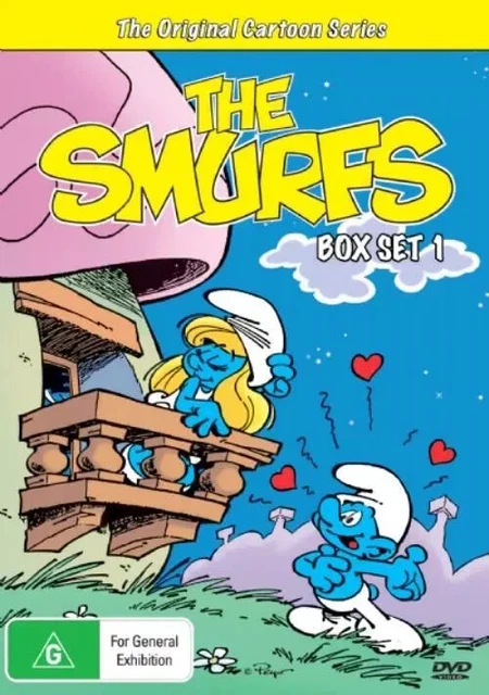THE SMURFS BOX Set 1 Season 1 Volume 1 2 & 3 DVD Kid Cartoon Papa Smurf ...