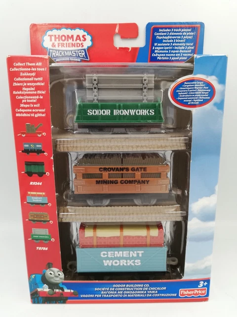 THOMAS & FRIENDS Trackmaster Sodor Building Co. Wagons #T0786, HIT 2010 ...