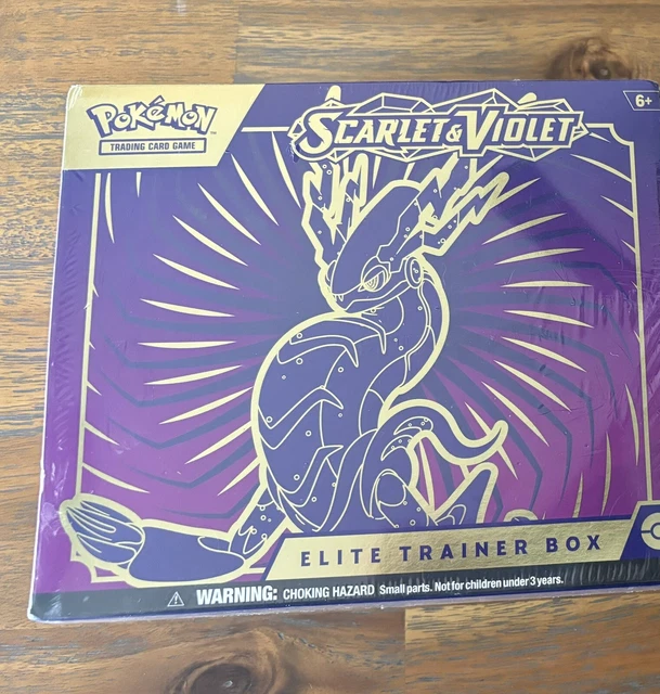 SCARLET AND VIOLET POKEMON CENTER Elite Trainer Box Miraidon ETB Base ...