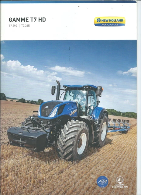BROCHURE PROSPECTUS prospekt tracteurs NEW HOLLAND GAMME T7 HD 2016 EUR 6,98 - PicClick FR