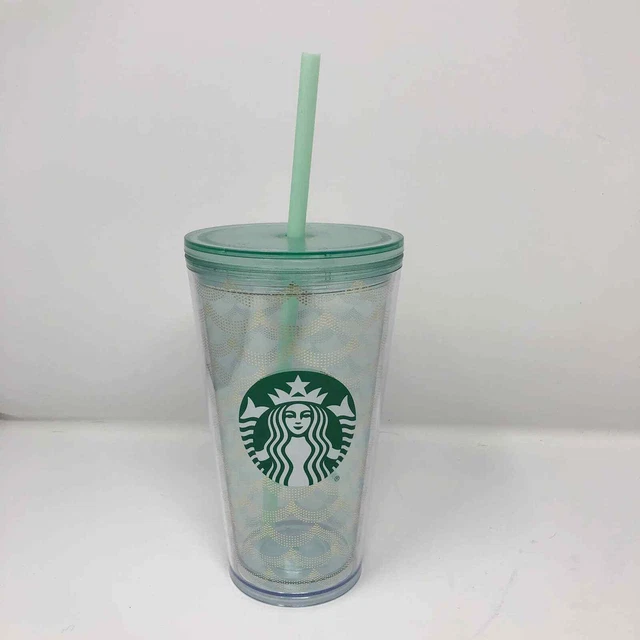 STARBUCKS MERMAID SCALE Clear Acrylic Cold Cup Grande Tumbler £30.44 ...