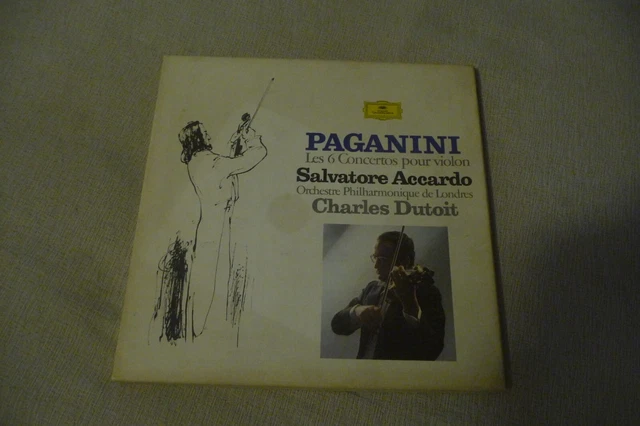 PAGANINI BOX SET 5Lp Violin Concerto. Dgg Salvatore Accardo. Charles ...