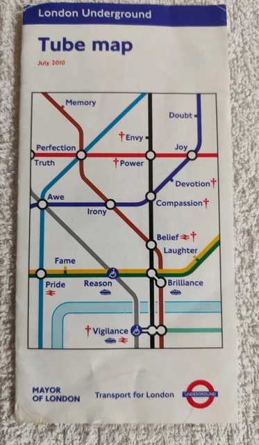 LONDON UNDERGROUND TUBE Map 2010 Art on the Underground Front picture £ ...