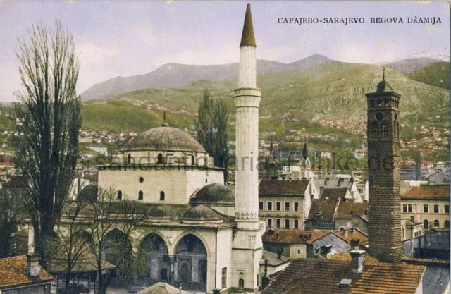 CARTOLINA SARAJEVO CAPAJEBO Begova Dzamija Moschea Islam 1930 Bosnia ...